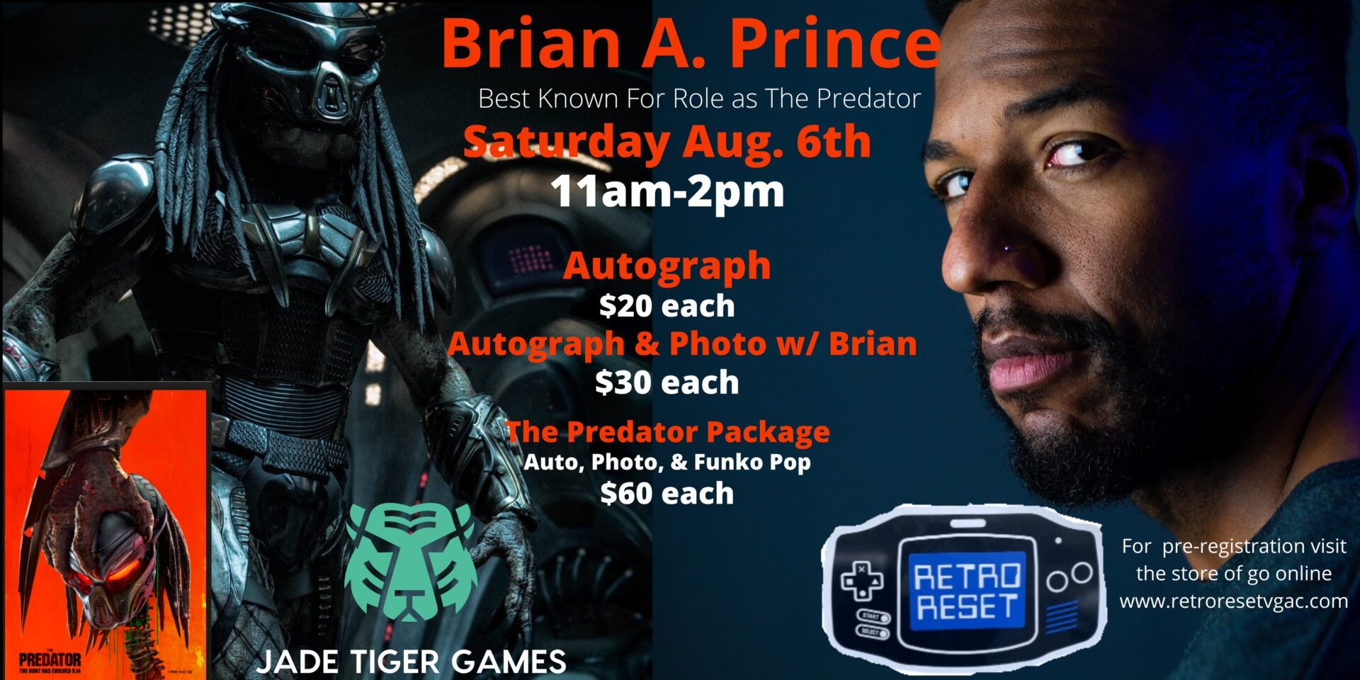 Retro Reset "The Predator, Brian A. Prince Meet & Greet" - New River ...